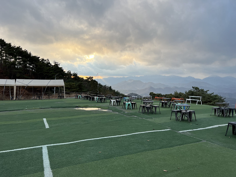 산위에 있는 카페, 단양 카페 산 :: Benjamin's Note