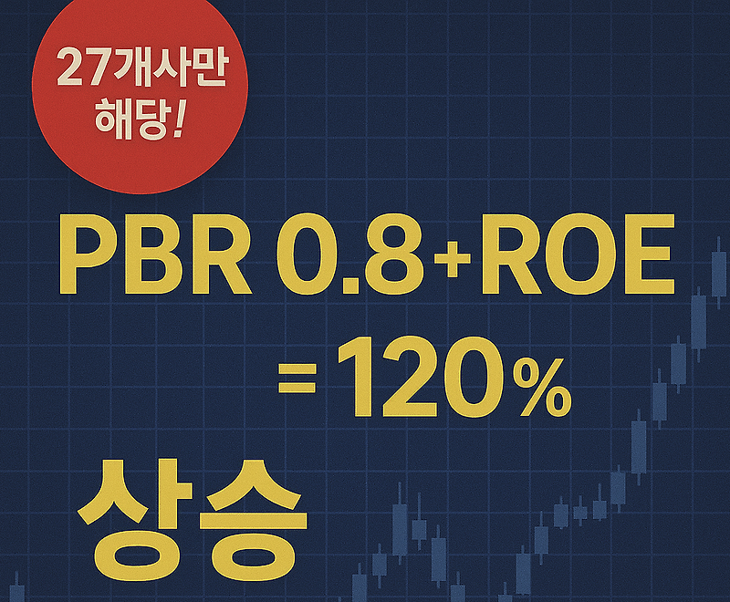 💹 배당주 고르는 기준 – PBR, ROE 실전 적용