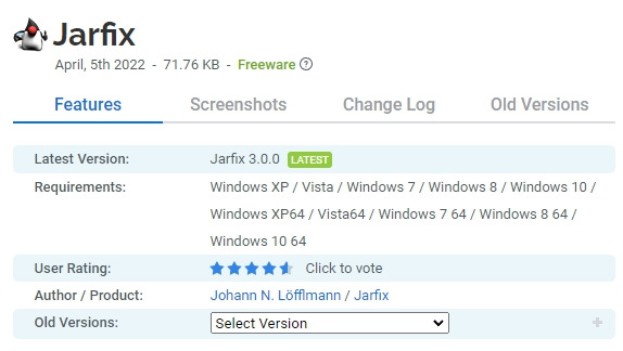 Jarfix 무료 다운로드