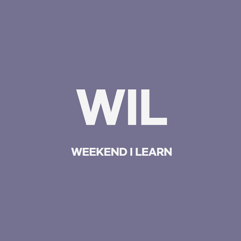 WIL : Weekly I Learned 2024. 6. 7