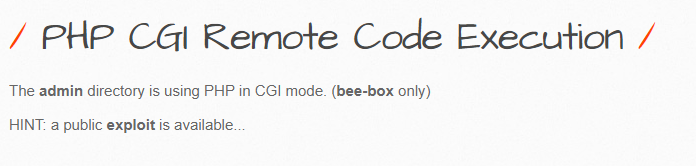 비박스(bWAPP) A9 PHP CGI Remote Code Execution