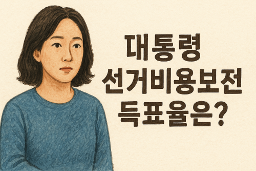 대통령 선거비용 보전되는 득표율은 국회의원 보전 기준은