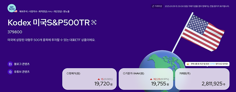 KODEX S&P 500 TR 알아보기