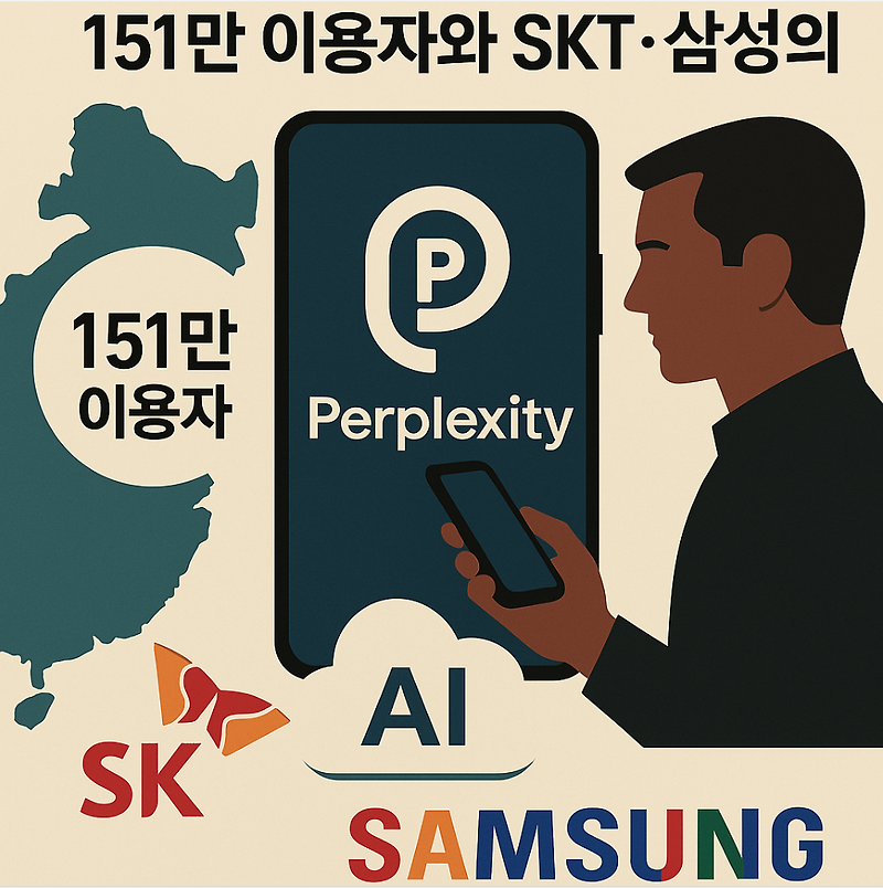 퍼플렉시티 51만 이용자와 SKT·삼성의 관심