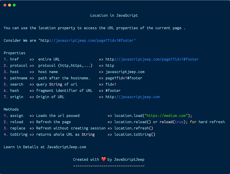 [Javascript] URL페이지를 Location, Redirect, Reload 통해 살펴보자.