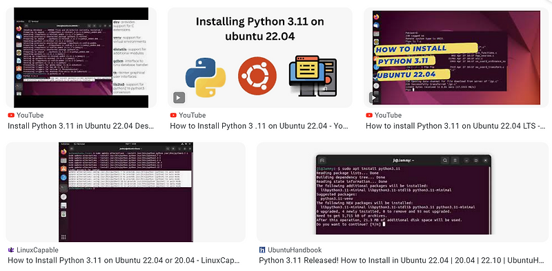Linux : Ubuntu 22.04 : Python 3.11 : 설치 방법, 예제, 명령어
