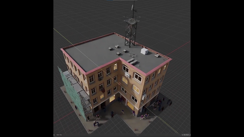 블렌더 공부 - 무료 빌딩 생성 애드온 - Buildify 1.0 - 캐공방TV