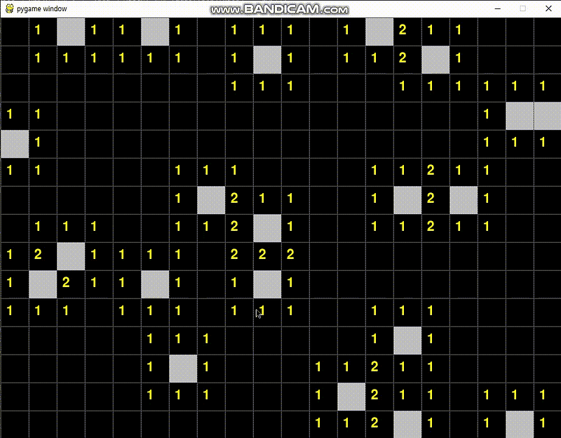 python 두번째 게임 - 마인 스위퍼