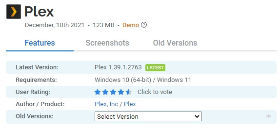 Plex 무료 다운로드