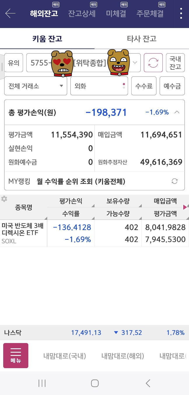 SOXL 12회차 매수