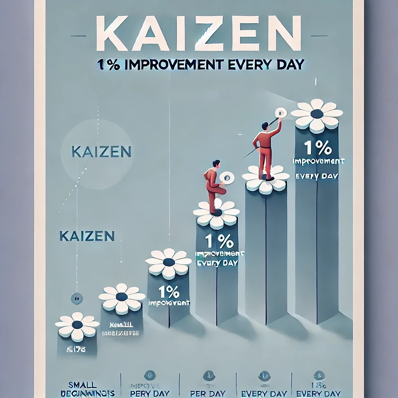 하루 1% 성장의 힘! 카이젠 법칙으로 인생 바꾸기, 실천 가이드 Kaizen Growth