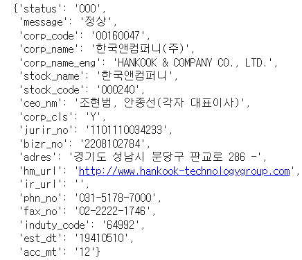 Opendartreader 를 통한 재무정보 조회 :: 125x
