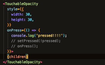 [React Native] TouchableOpacity onPress is not working
