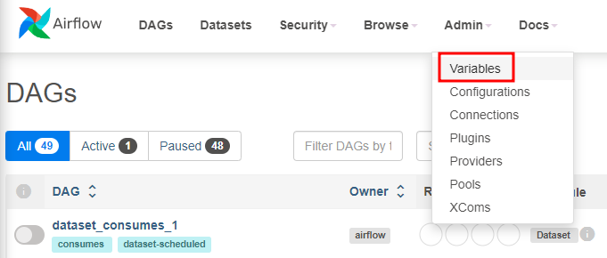 [Airflow] Variables - 설정/사용