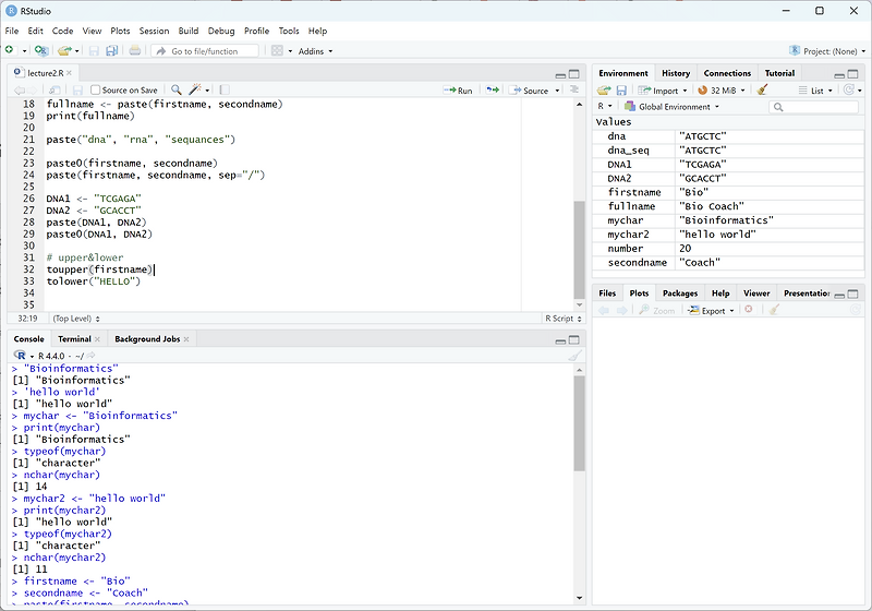 [R for Bioinformatics] 2. 문자열 다루기