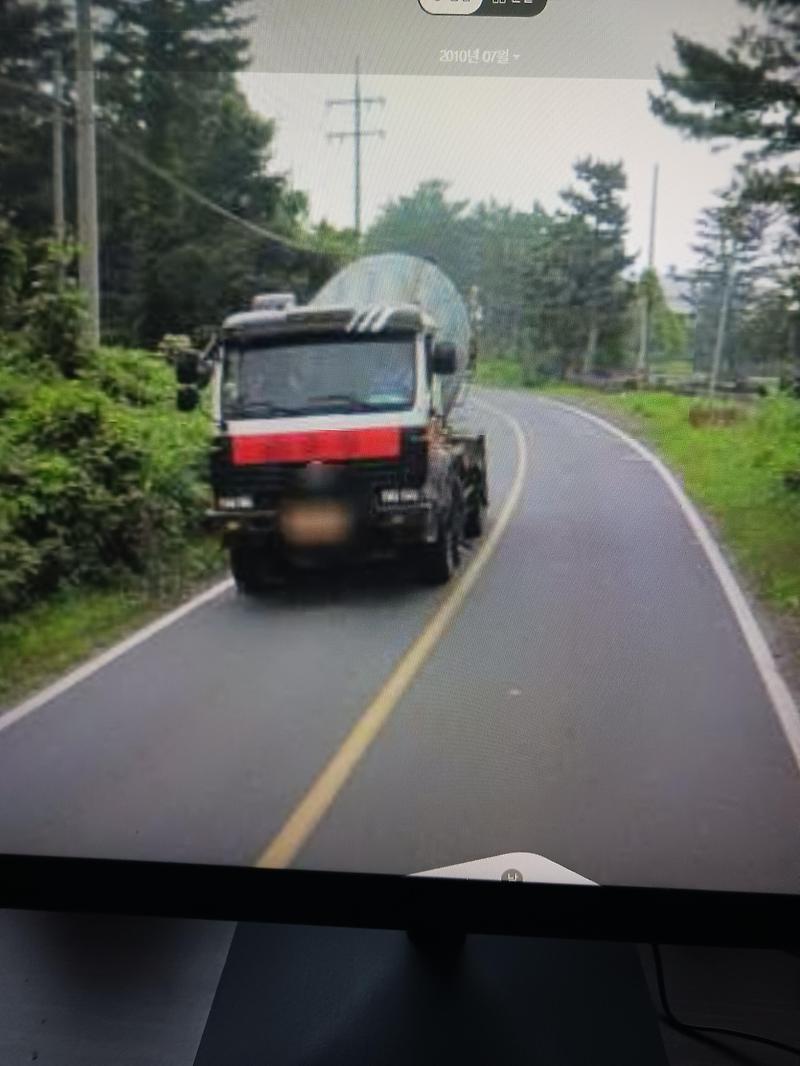 쌍용9루베 레미콘차 제주도 지방 믹서트럭 211800 백록레미콘 레드 슈트트럭 맹순천 쌍용15톤믹서트럭
