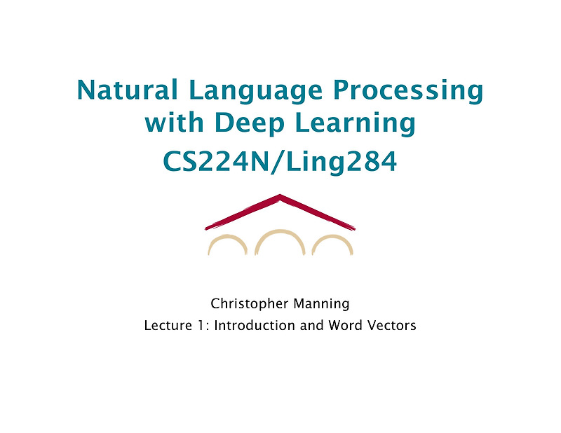 [CS224N lec 01] Word Vectors-1