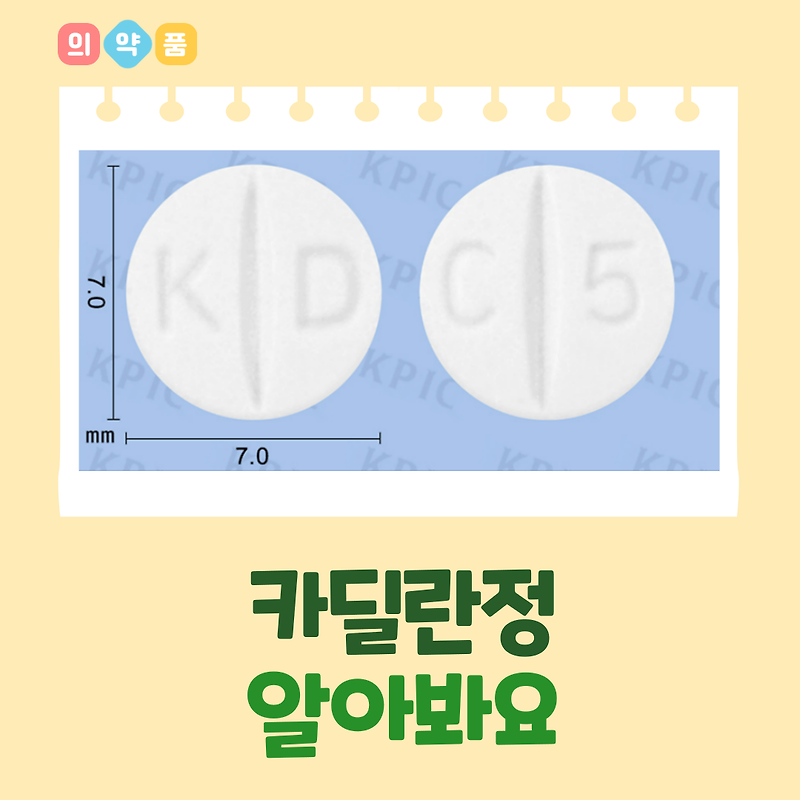 카딜란정 성분정보 효능효과 용법용량 주의사항