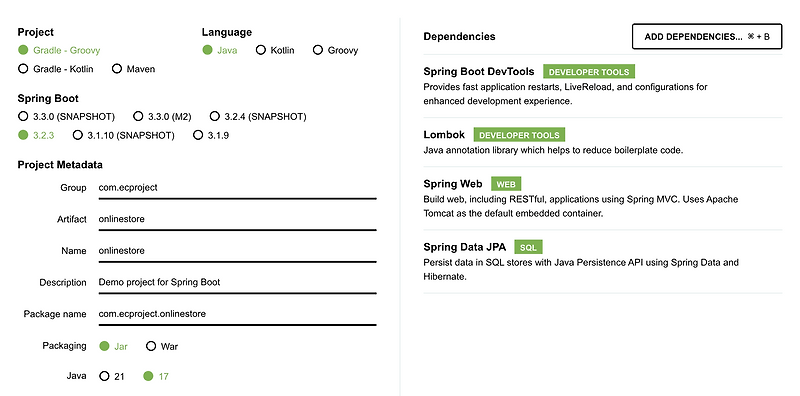Spring Boot 이커머스 프로젝트: 온라인 쇼핑몰 만들기 (1) :: konjee's devlog