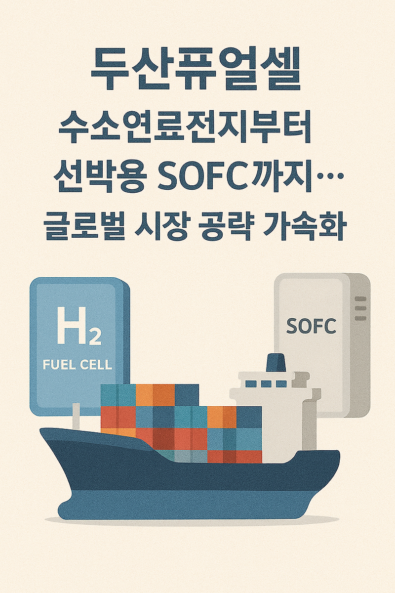 두산퓨얼셀, 수소연료전지부터 선박용 SOFC까지… 글로벌 시장 공략 가속화