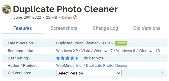 Duplicate Photo Cleaner 무료 다운로드