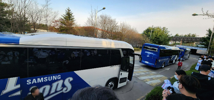 삼성라이온즈 선수단 팬서비스 현장