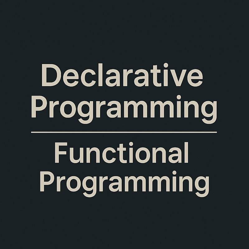 선언형과 함수형 프로그래밍(Declarative, Functional Programming) — zajinmori's DevLog