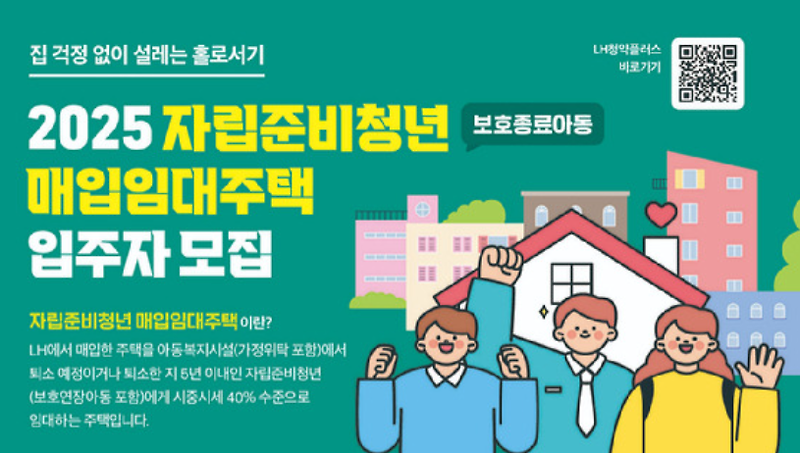 2025 LH 자립준비청년 매입임대주택 모집 공고 (신청방법, 자격요건)