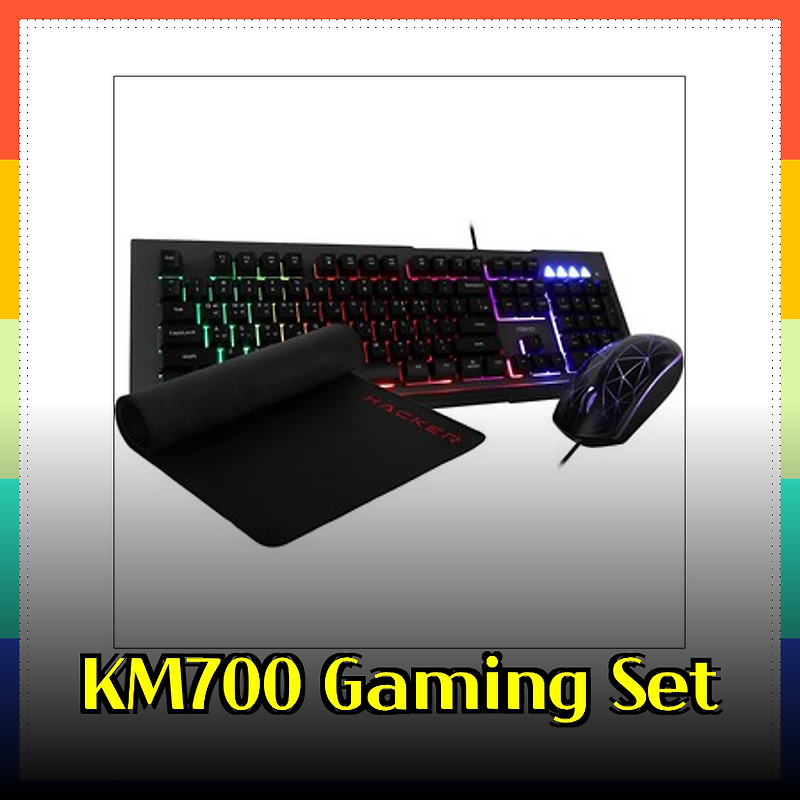 앱코 KM700 게이밍 세트: 메탈 그레이의 매력적인 승부수! 키보드, 마우스, 장패드 완벽 조합 리뷰