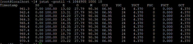 [Linux] JVM 상태 모니터링 및 GC 정보 확인 ( jstat 명령어 )