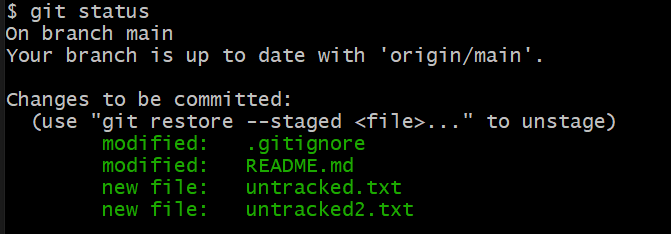 [git] 스테이지에서 제외하기 (git restore --staged)