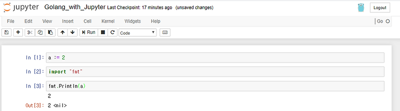[Golang] 쥬피터노트북(jupyter) 환경에서 고랭 사용하기