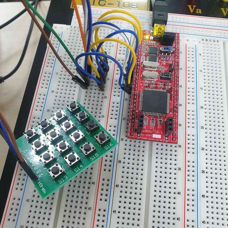 [IoT 디바이스 개발] AVR(ATmega128A)«수업-18» : 키 매트릭스(Key Matrix)