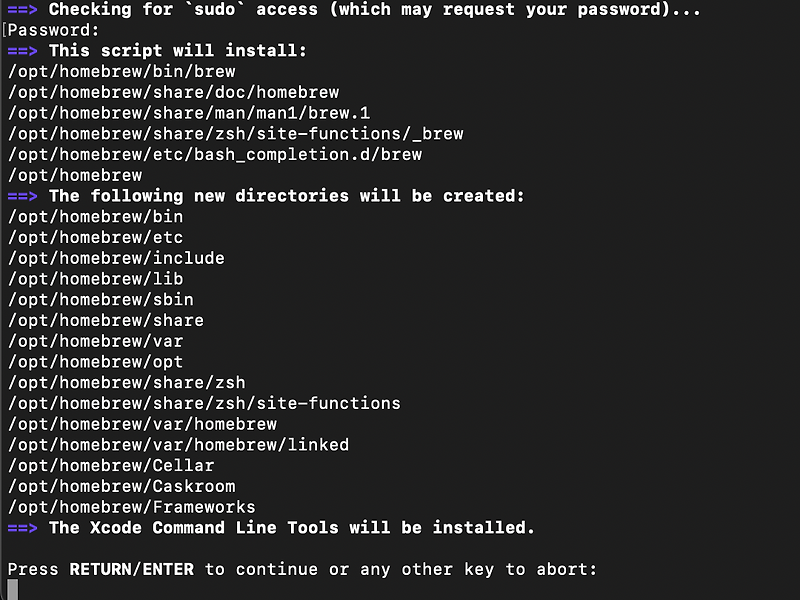 Macbook Homebrew 설치