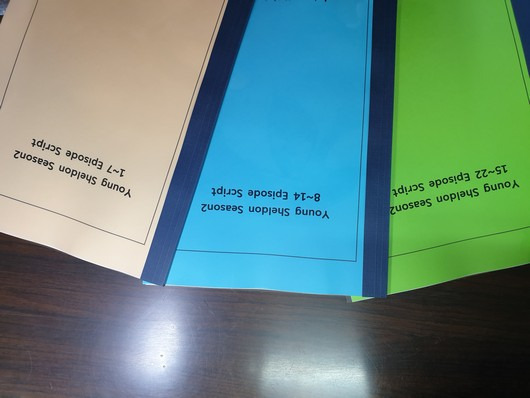 영화/미드대본(Movie Script) 자료 몰 :: Young Sheldon 영셸든 시즌2 미드영어대본 제본