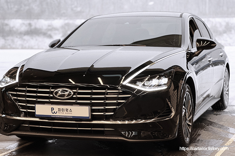 쏘나타 DN8 하이브리드 순정 프로젝션 FULL LED헤드라이트 - 완벽한 순정 방식, 정션박스 교체, 전조등 조사각 조절