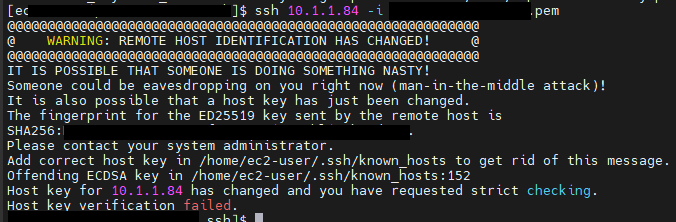 [ssh] WARNING: REMOTE HOST IDENTIFICATION HAS CHANGED! — Falcon