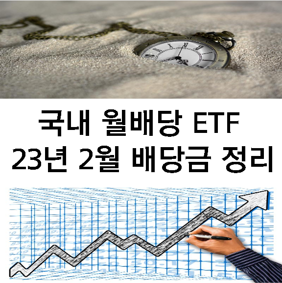월배당 ETF 23년 2월 배당금과 배당수익률 정리