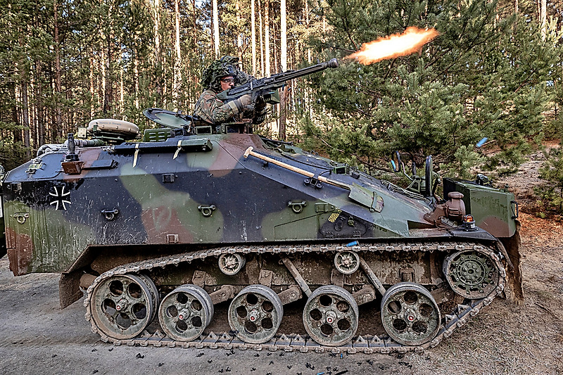 독일 공수부대 Cold Storm 훈련 참가 Wiesel 무장운반장갑