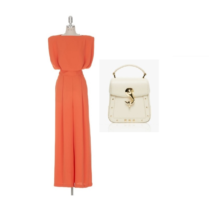 우아한 제국 (24회) 손성윤 옷 점프수트 가방 정보 재클린 패션은 딘트 주황색 오렌지 점프수트 델레스트 가방