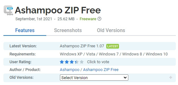 Ashampoo ZIP Free 무료 다운로드