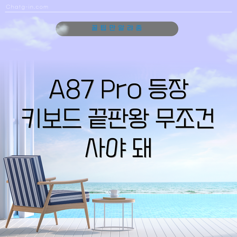 다얼유 A87 Pro: 끝판왕 키보드 등장!