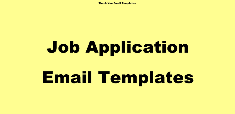 비즈니스 이메일) 5 Job Application Email Templates for Effective Job ...