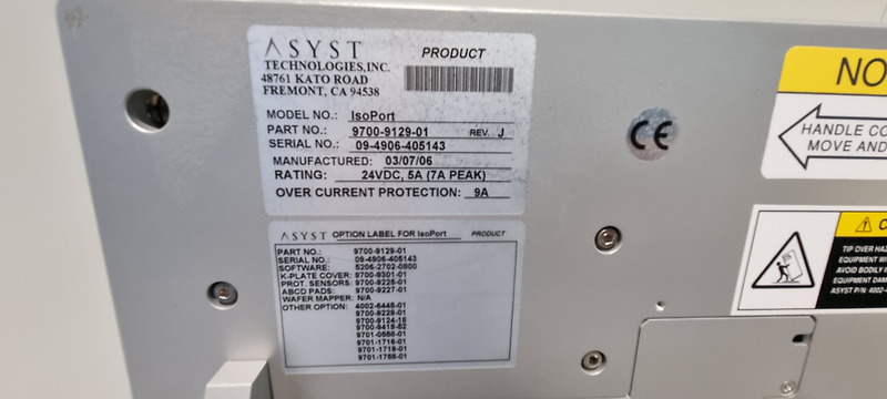 ASYST ISOPORT 9700-0129-01 REV.J(MISSING)