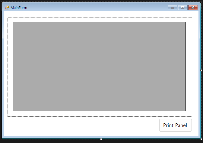 C# - Winform 화면에 보이는 컨트롤(Form or Panel 등)을 Print 하기