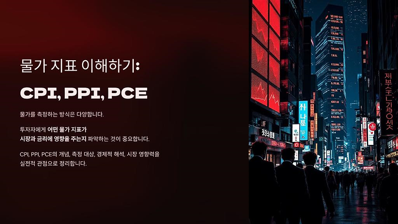 CPI, PPI, PCE: 물가 지표의 차이와 해석법