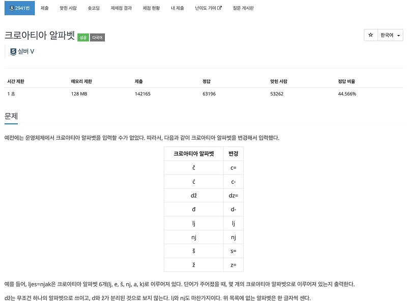 [BOJ] 2941 크로아티아 알파벳 | Java | Python