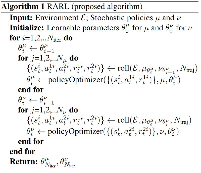 [RL] Robust Adversarial Reinforcement Learning