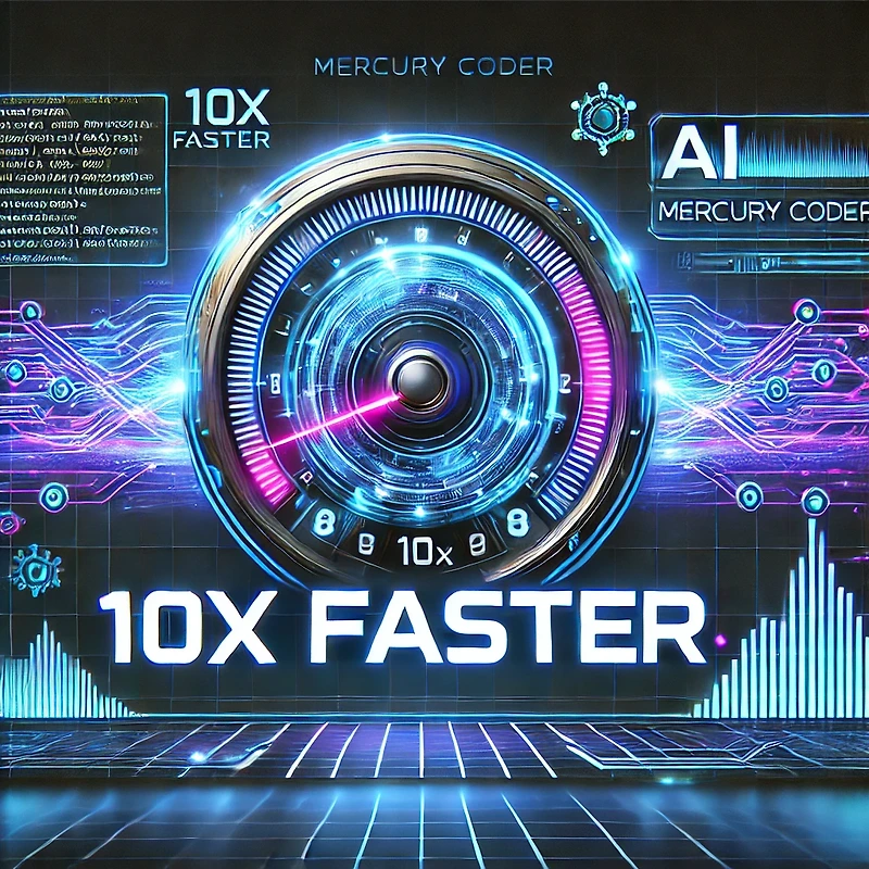 기존 모델보다 10배 빠른 AI, Mercury Coder에 대해 소개합니다.