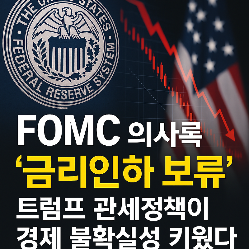 금리인하 '보류' 시사한 FOMC 의사록…트럼프 관세정책이 경제 불확실성 키웠다